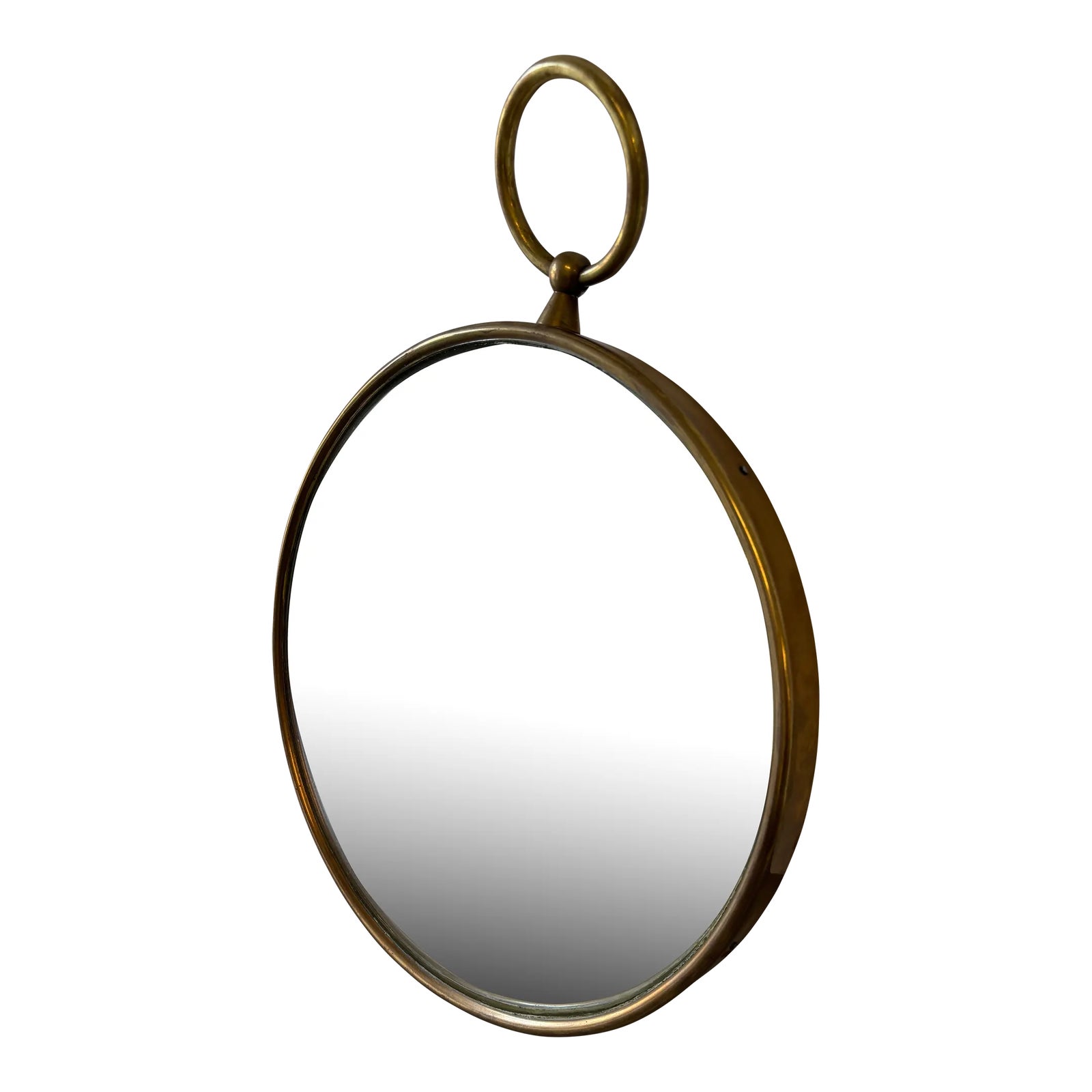 1980s Fornasetti Magic Convex Mirror With Ring | Chairish