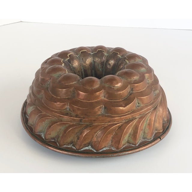 Antique Copper Bakers Cake Savoy Mold | Chairish