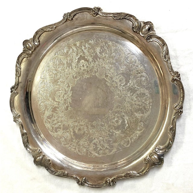 Vintage Wilcox International Silver Co. Silverplate Platter | Chairish