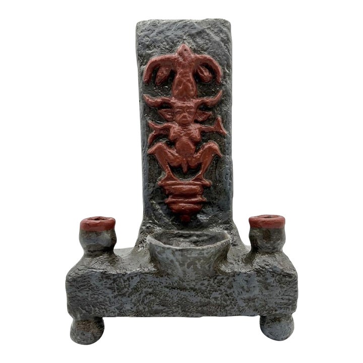 Brutalist Ritualistic Pagan Small Altar Totem Piece of Horned Deity ...