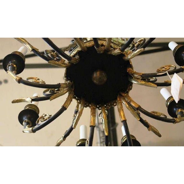 French First Empire Style Bronze Chandelier | Chairish