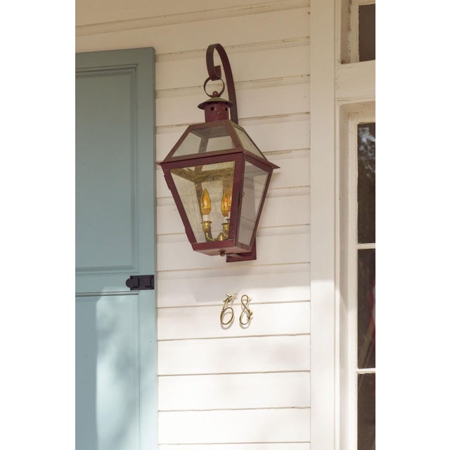 Leaf Flourish Brass House Number, 7 | Chairish