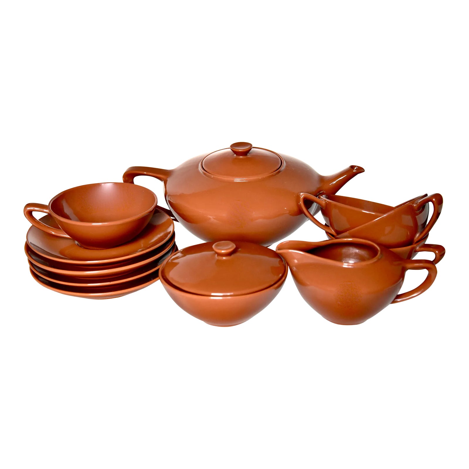 1950s Richard Ginori Mid-Cetury Italian Tea Set, Service for Four- 11 ...