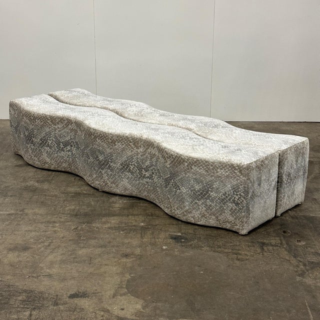 1990s Ripple Benches by Laurinda Spear for Brayton International- Set ...