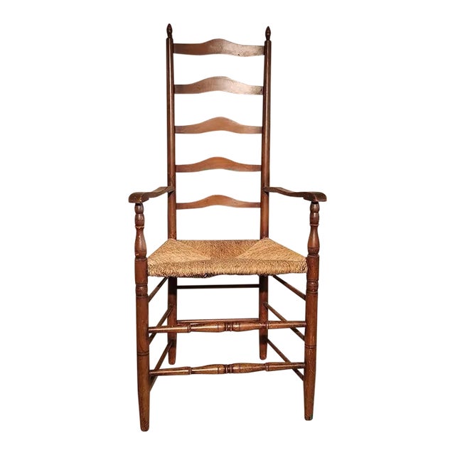 Antique Ladder Back Chair | Chairish