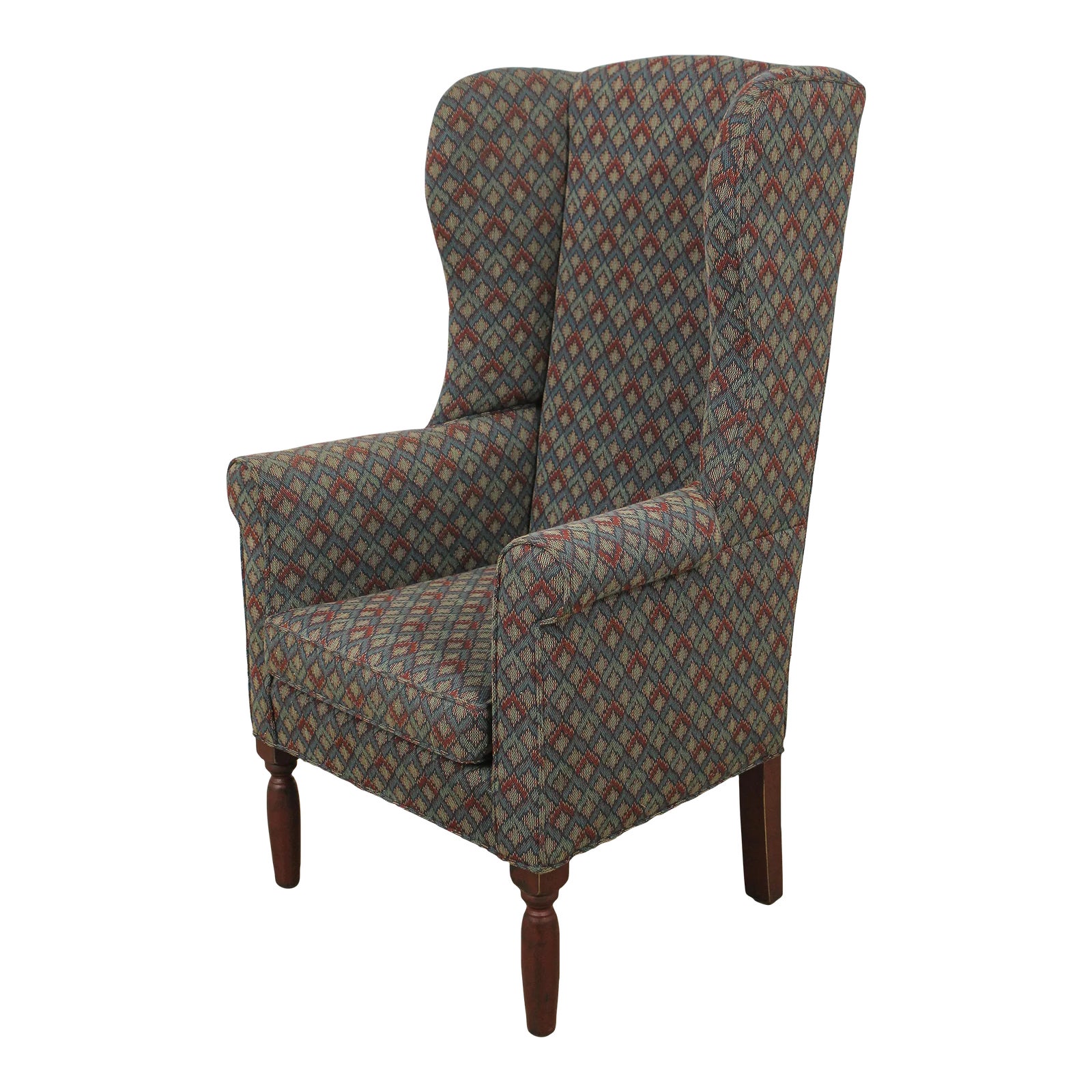 Seraph Country Style Narrow Wing Chair | Chairish