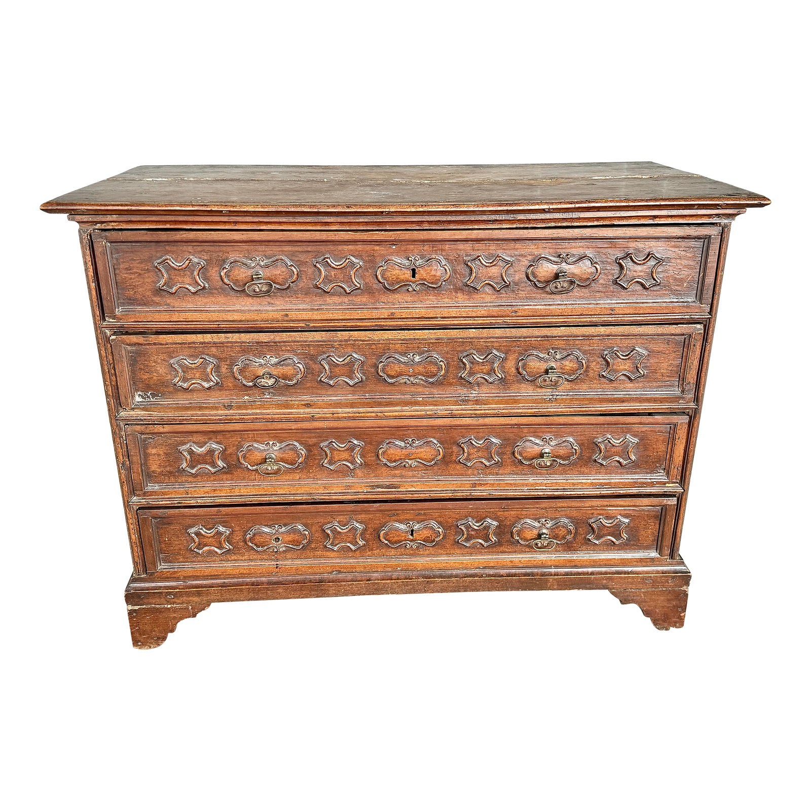 Antique 18th Century Four Drawer Dresser | Chairish