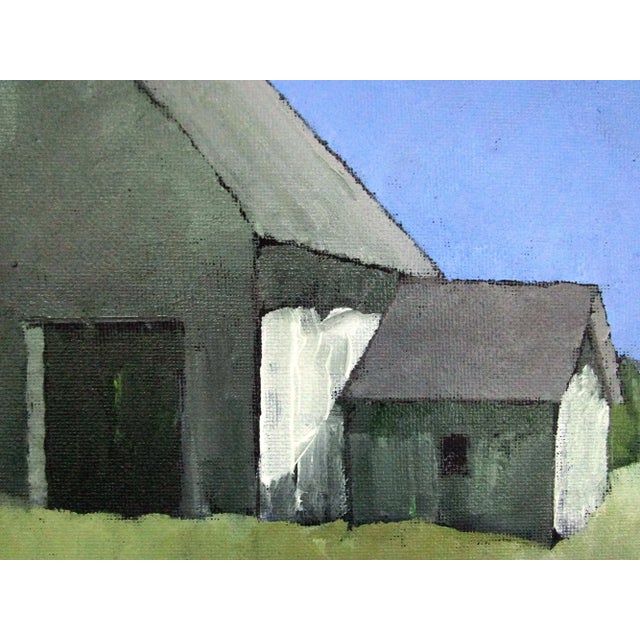 Los Olivos Barn Art Lynne French California Landscape 9x12 Oil | Chairish