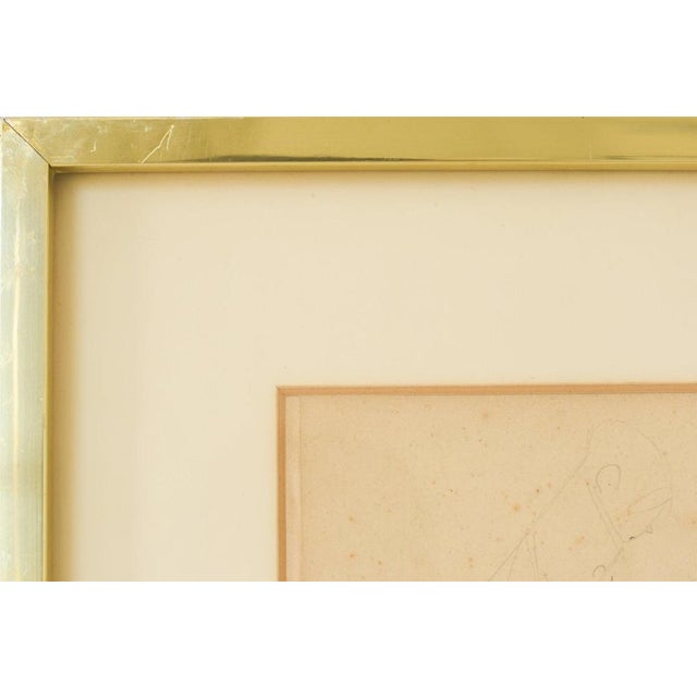 A Conversation, Pencil Drawing, Early 20th Century | Chairish