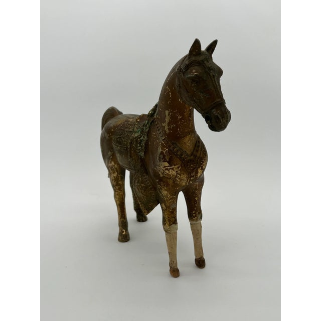 Very Old Metal Horse Figure | Chairish