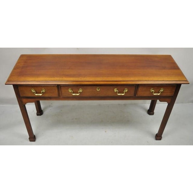 Vintage Link Taylor Heirloom Solid Mahogany 3 Drawer Georgian Console ...