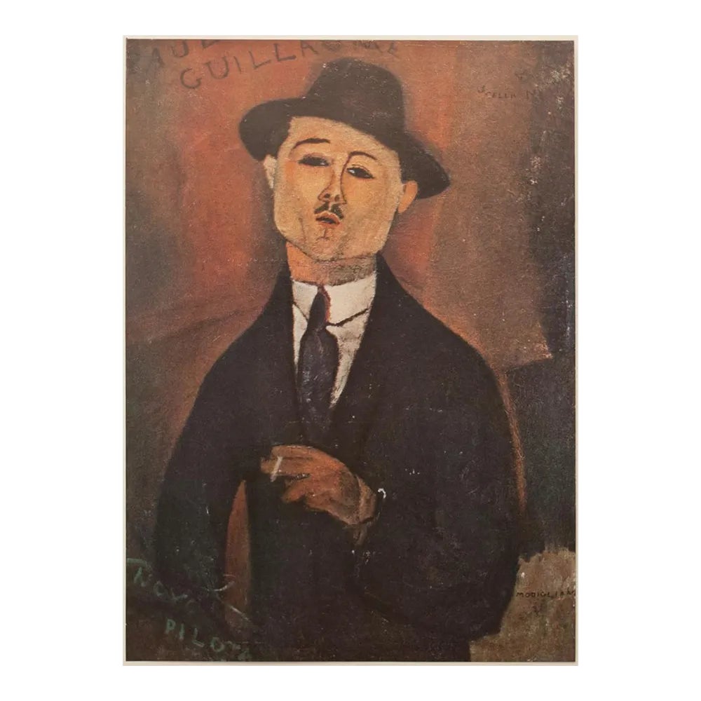 1947 After Amedeo Modigliani "Portrait of Paul Guillaume", First ...