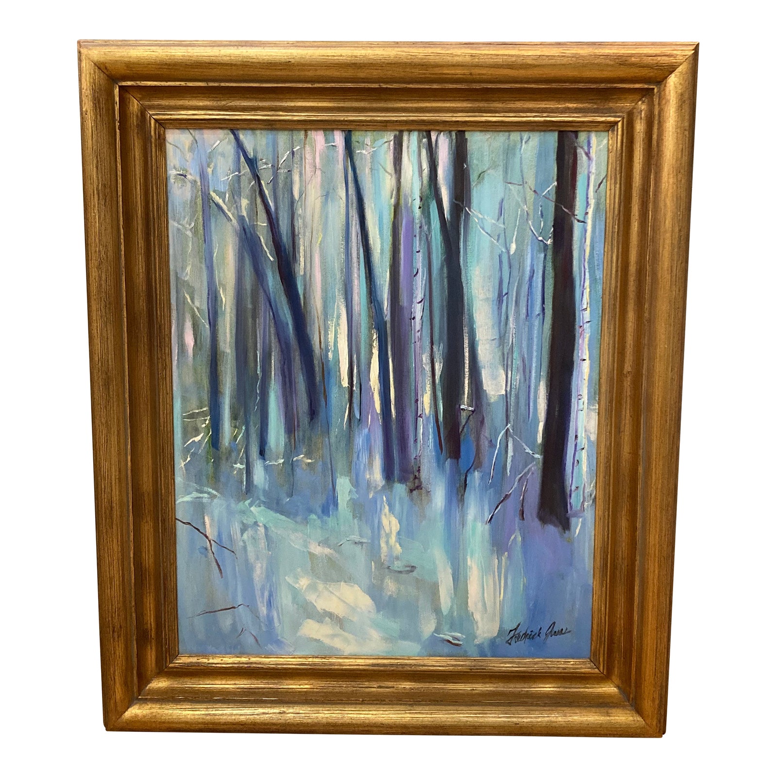 Original Oil Painting "Ice" by Fredrick Guess | Chairish