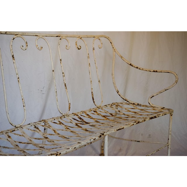 1850 Iron Bench | Chairish