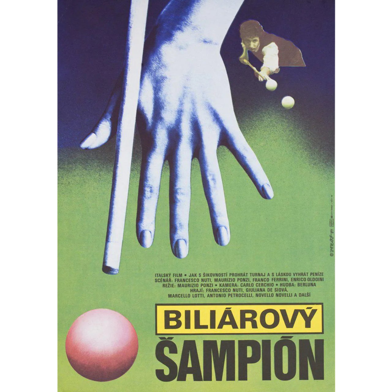 The Pool Hustlers 1984 Czech A3 Film Poster | Chairish