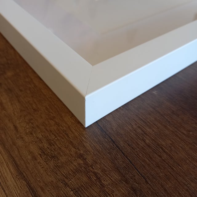 Set of 4 - High-End Shadow Box Framed: Organic Modernist Original ...