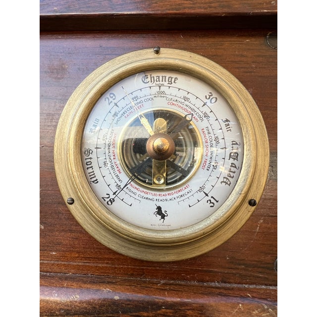 Mid 20th Century Nautical Barometer Lamp | Chairish