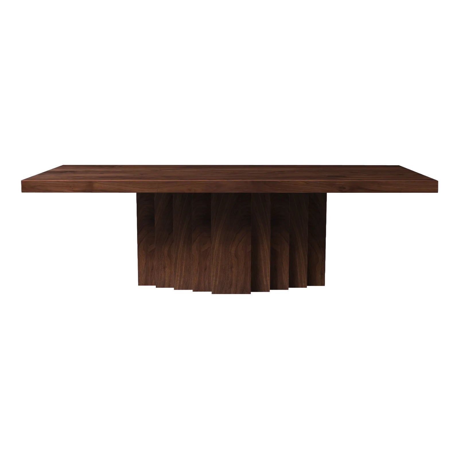Westland Studio Hand Crafted Walnut Dining Table With Deco Base | Chairish