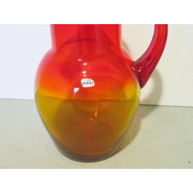 Blenko Amberina Glass Water Pitcher | Chairish