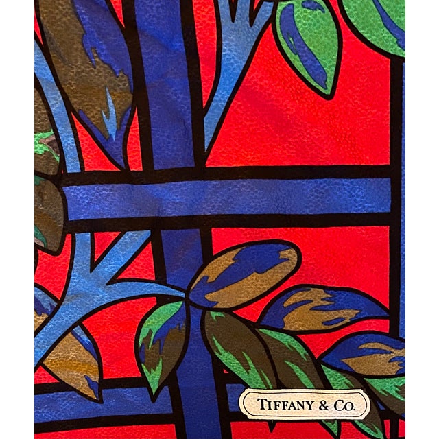 1980s Tiffany & Co. Vibrant Floral Trellis Silk Scarf | Chairish