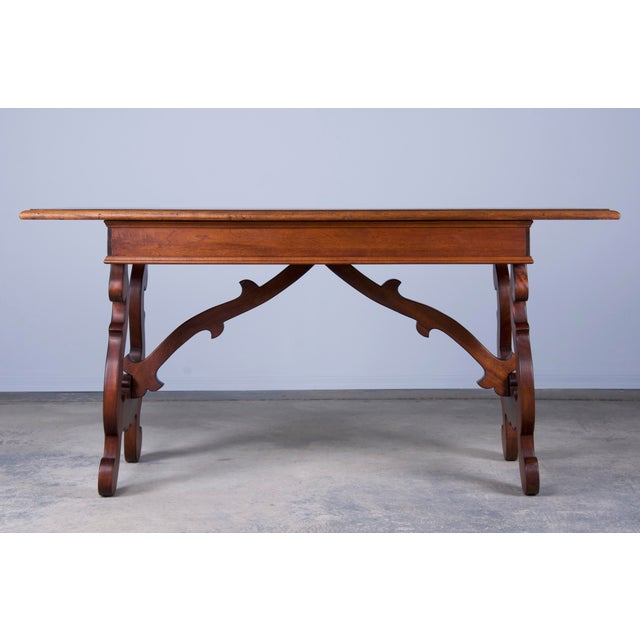 Spanish Baroque Style Walnut Writing Desk | Chairish