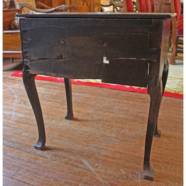 Circa 1730 English Country Oak Lowboy or Dressing Table | Chairish