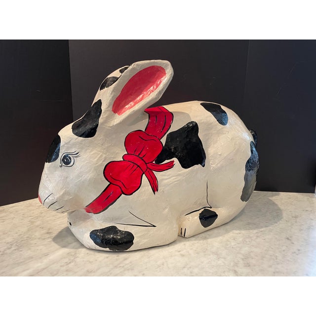 Large Papier-Mâché Bunny | Chairish