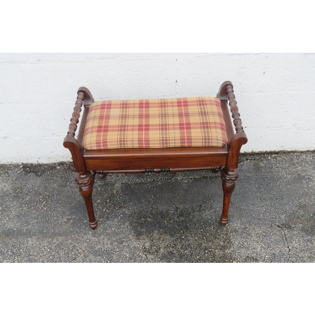 Mount Airy Chair Early 1900s Vanity Stool Bench Ottoman | Chairish