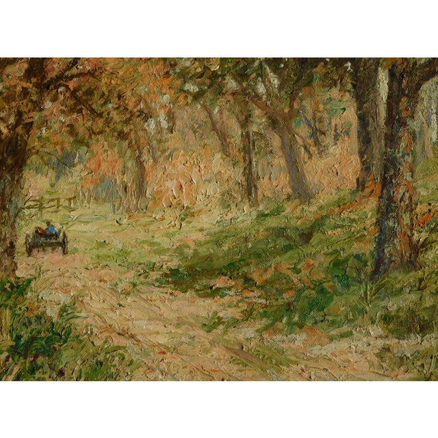Early 20th Century James Magee Impressionist Forest Landscape Oil ...