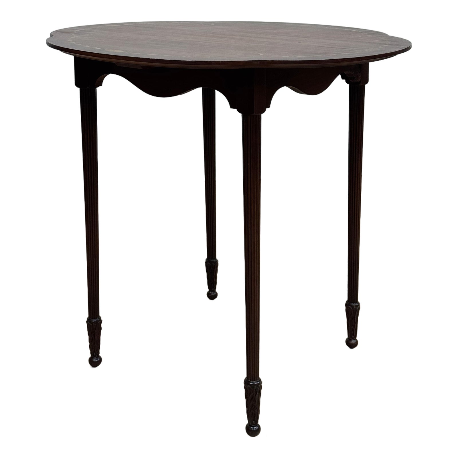 Antique Federal Style Imperial Mahogany Wood Side Table | Chairish