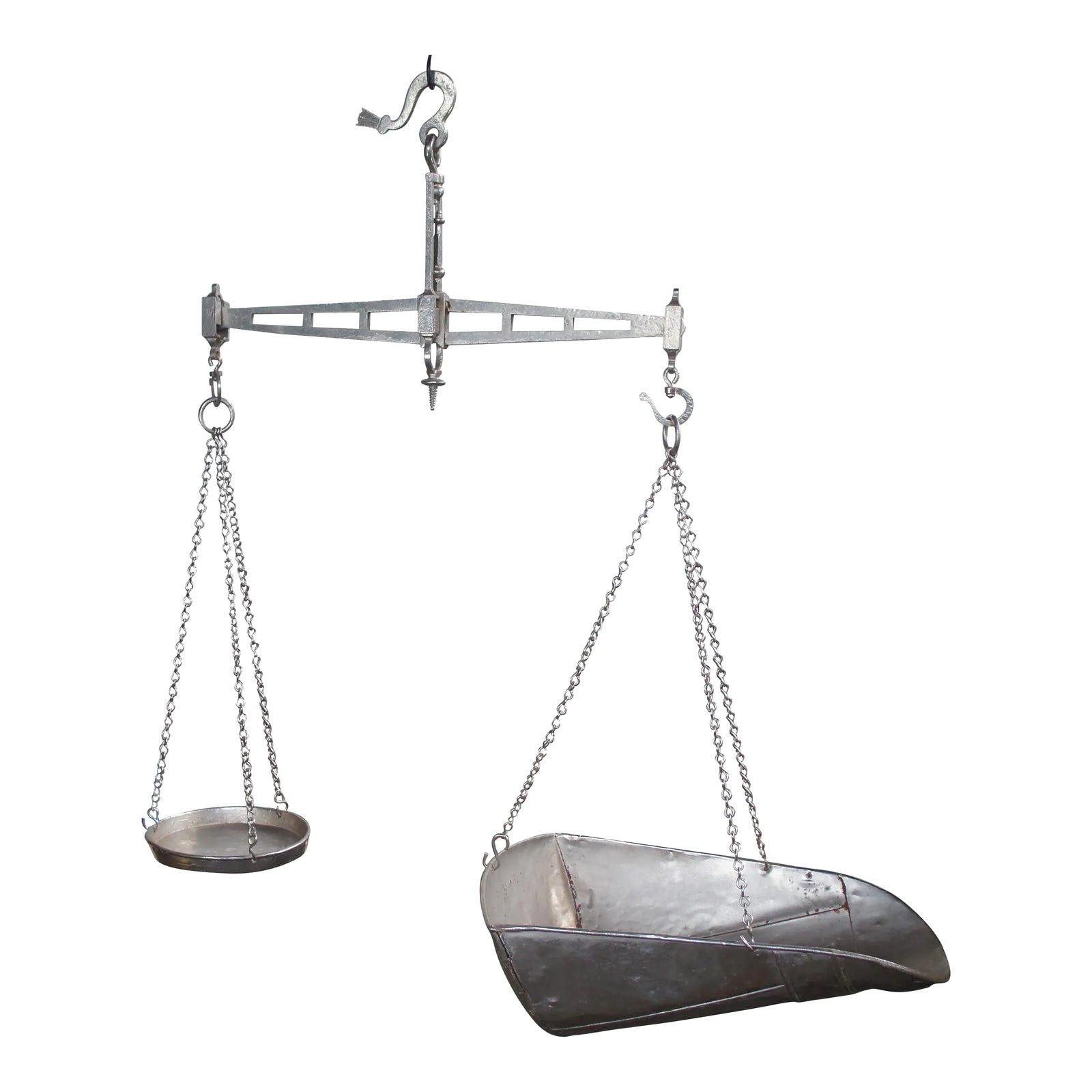 Antique 19th Century Reuben Sutcliffe English Nickel Plated Hanging ...