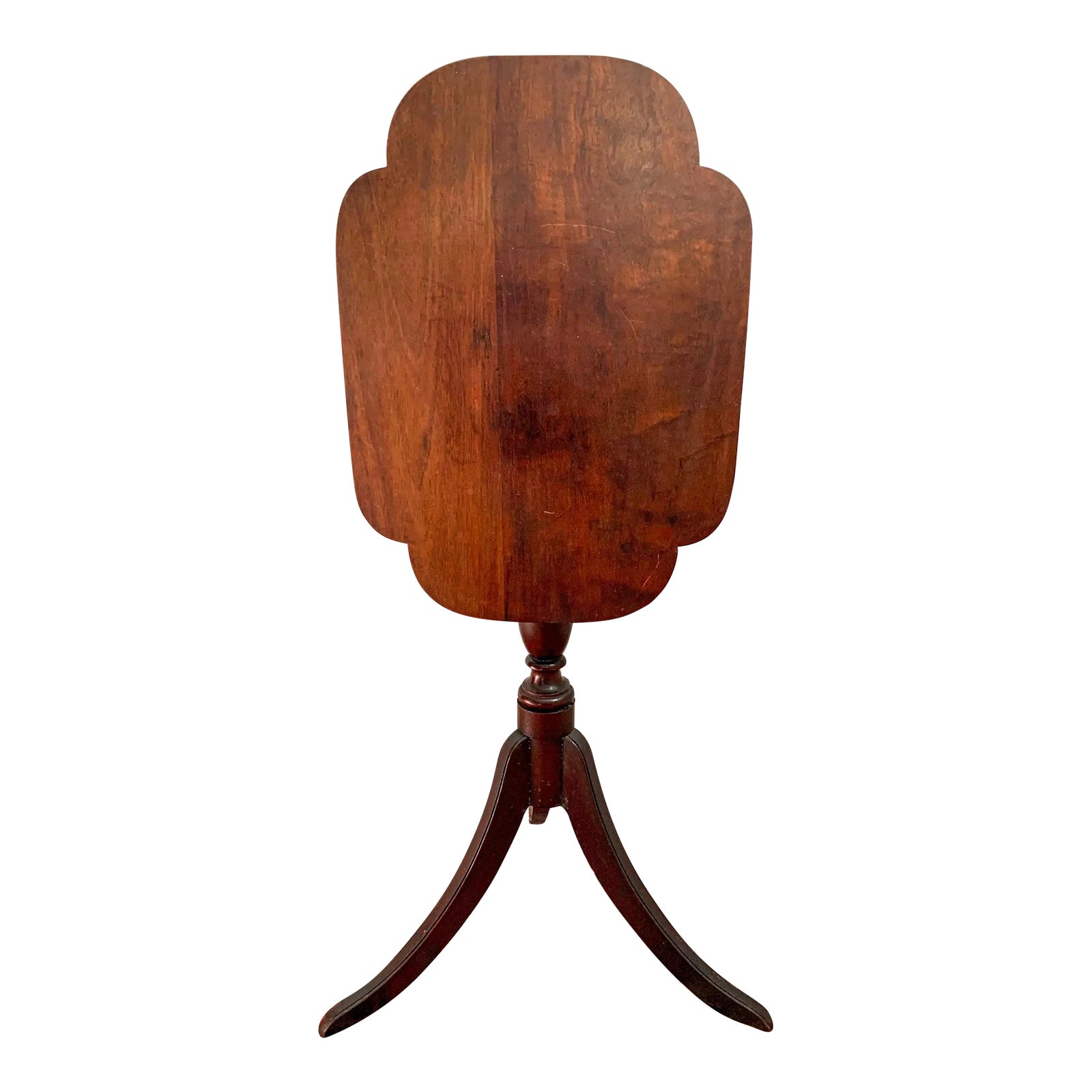 Antique Early 1800s British Neoclassical Mahogany Tilt-Top Stand | Chairish