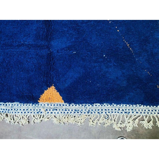 Moroccan Blue Tribal Rug-7′11″ × 9′2″ | Chairish