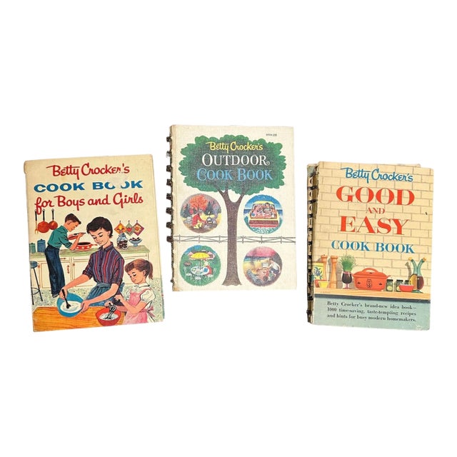 Vintage Betty Crocker Set of 3 Hardcover Cookbooks Boys and Girls ...
