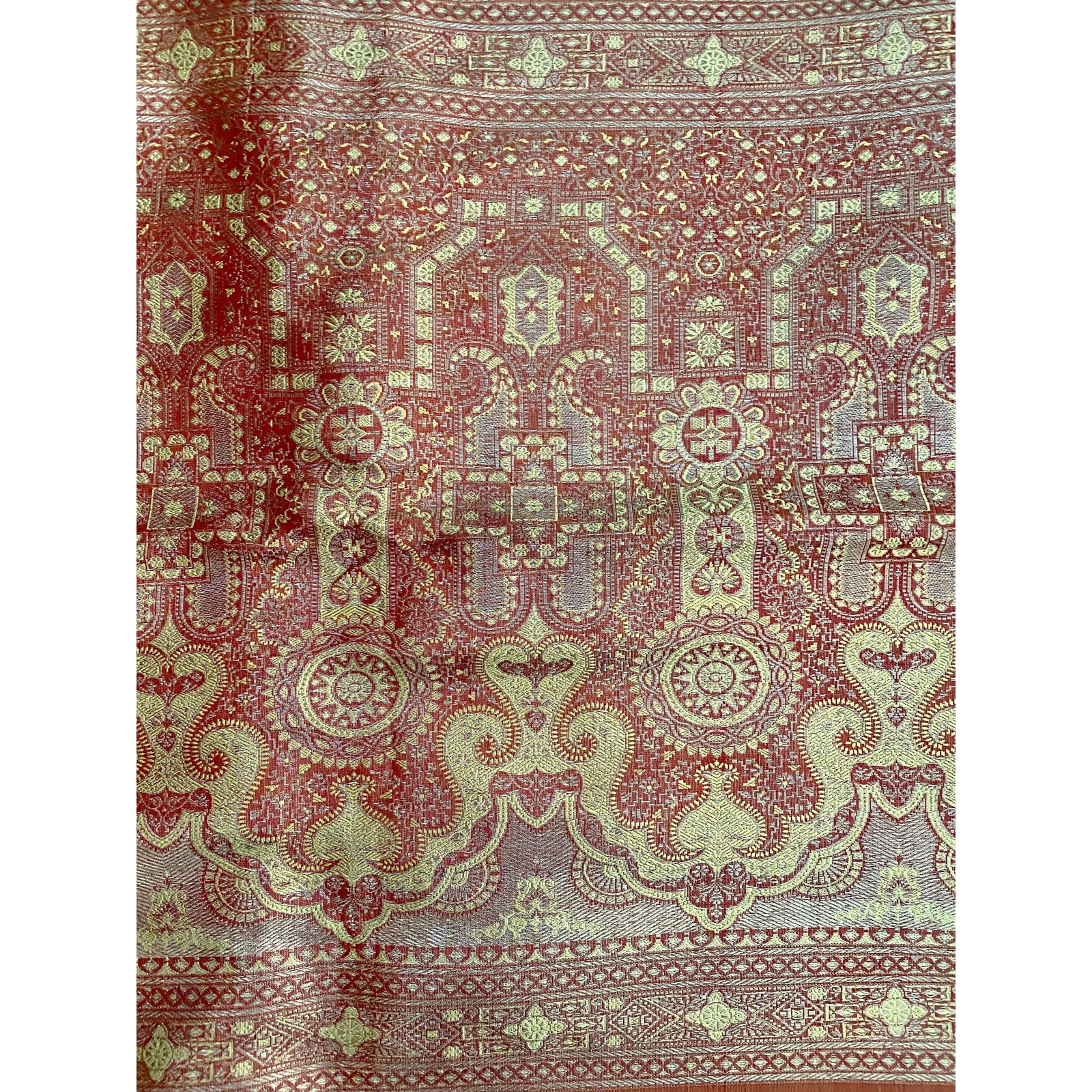 Vintage Silk Sari Textile Fabric | Chairish