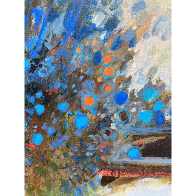 "Renewal" Framed Late 20th Century Modern Contemporary Abstract ...