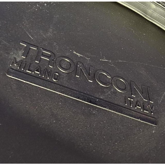 Adjustable Conical Glass and Black Metal Floor Lamp from Tronconi ...