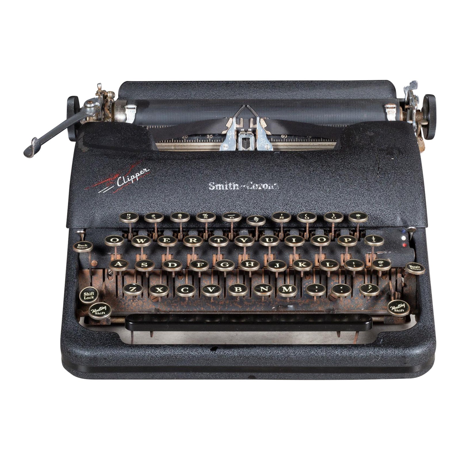 Vintage Smith-Corona Clipper Portable Typewriter C.1946 | Chairish