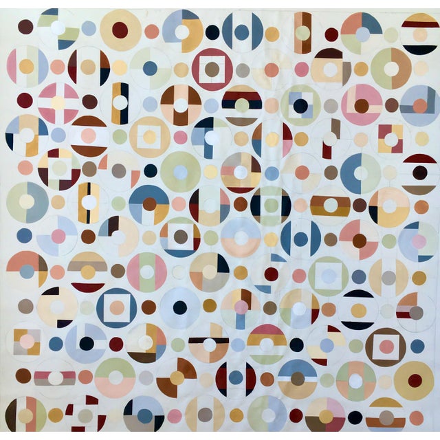 Rhythm Geometric Painting | Chairish