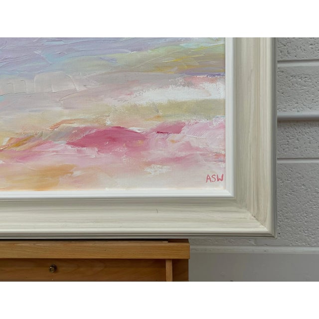 Angela Wakefield, Serene Abstract Impressionist Seascape Landscape by ...