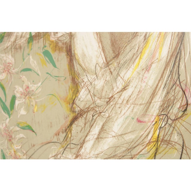 Late 20th Century Jacques Pecnard 'Claudine' Lithograph, Custom Framed ...