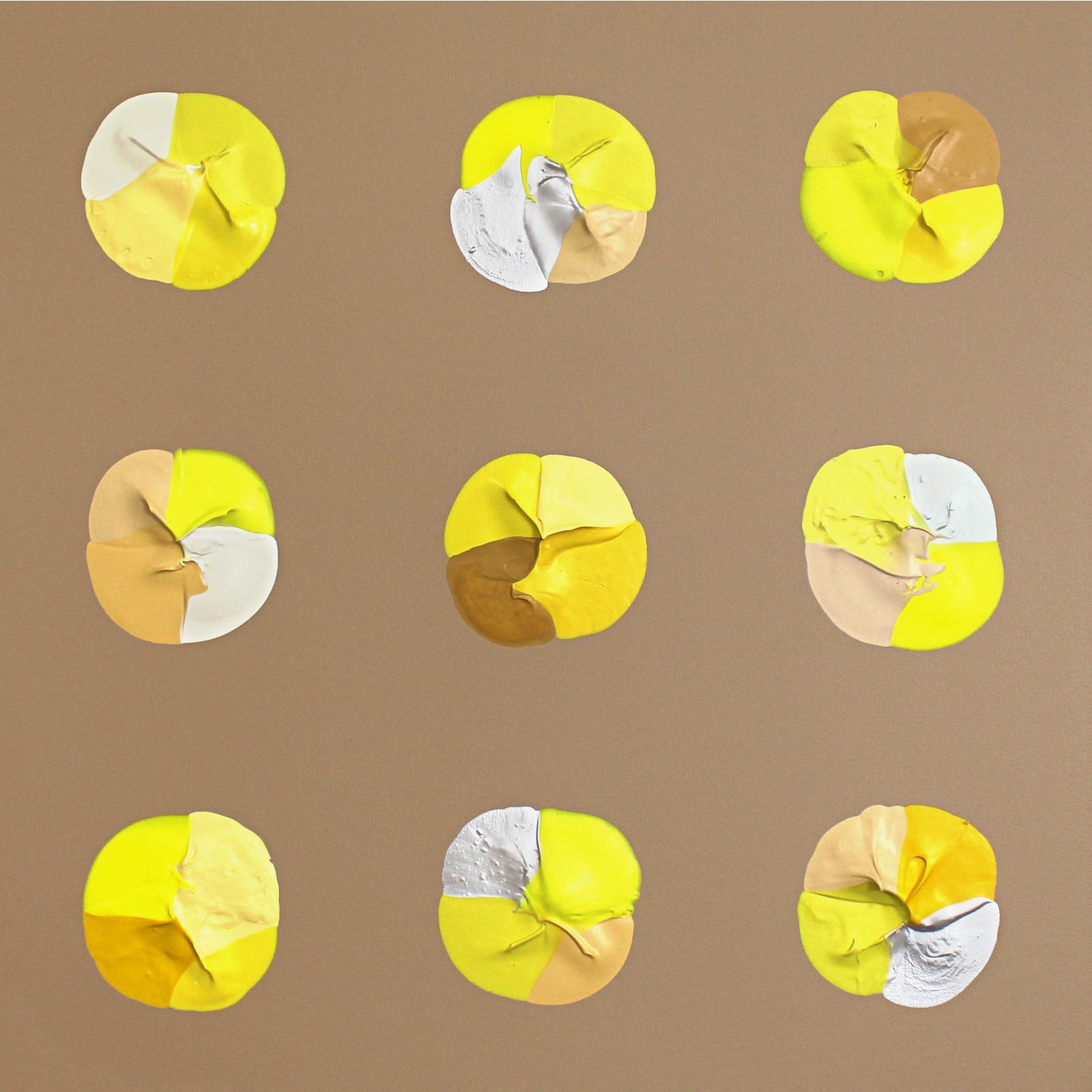 Abstract Textural Painting 'Entirely Yellow #2' by Artist Logan Ledford ...