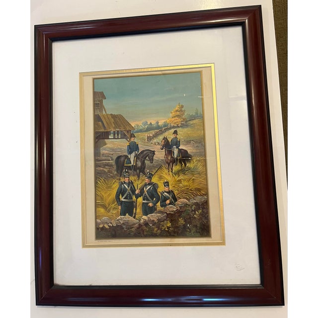 Vintage 1890’s United States Army Color Lithograph by the Werner ...