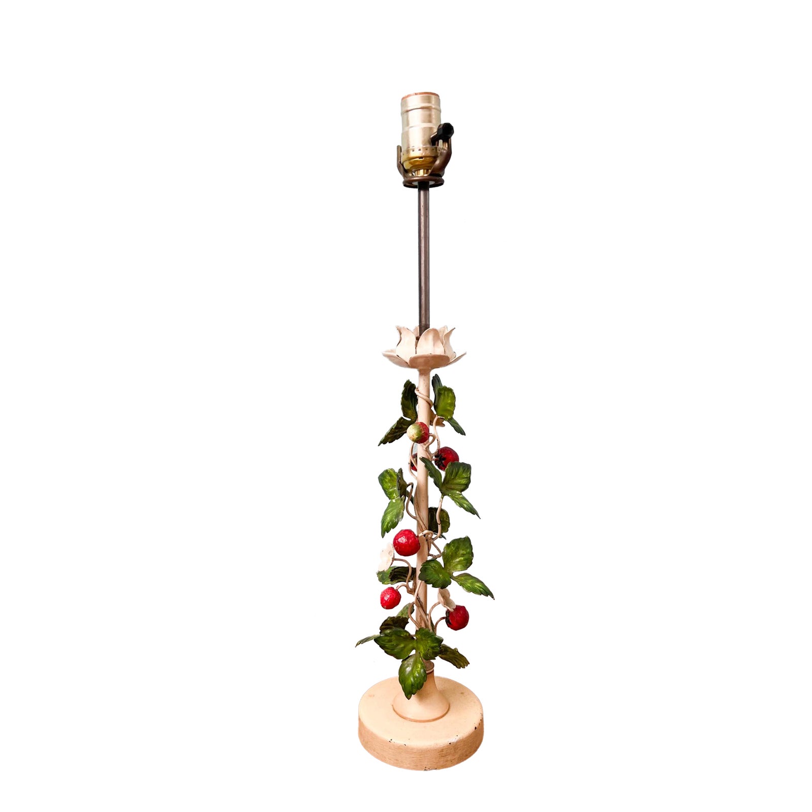 Mid-20th Century Italian Tole Strawberry Table Lamp – Cottagecore ...