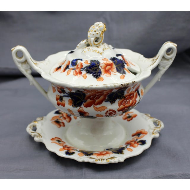 Circa 1830s Ironstone Sauce Tureen | Chairish