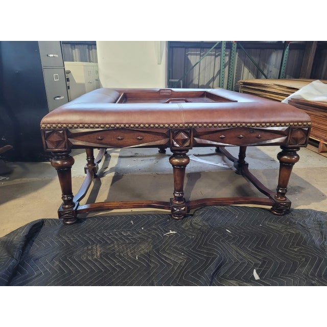 Contemporary Ottoman With Perimeter Banquette Seating | Chairish