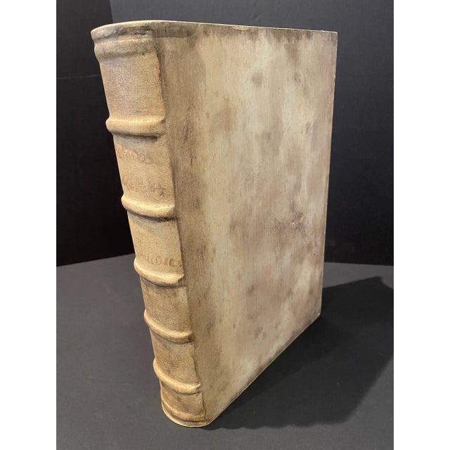 Craftsman Made Carved Wood Faux Book Stack | Chairish
