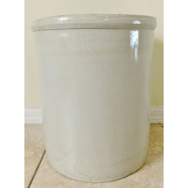 Large Antique 8 Gallon Stoneware Crock | Chairish