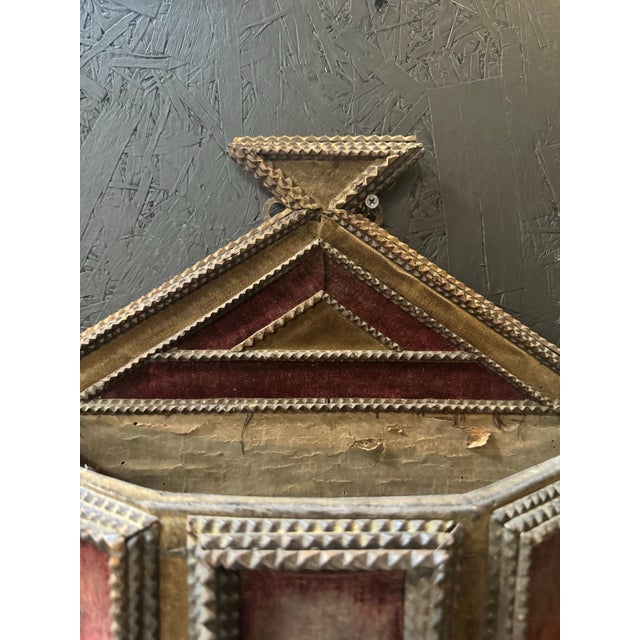 1920’s Tramp Art Hanging of the Wall Objects | Chairish