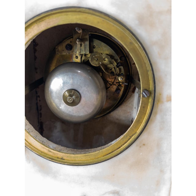 19th Century French Marble Cased Mantle Clock With Japy Freres Movement ...